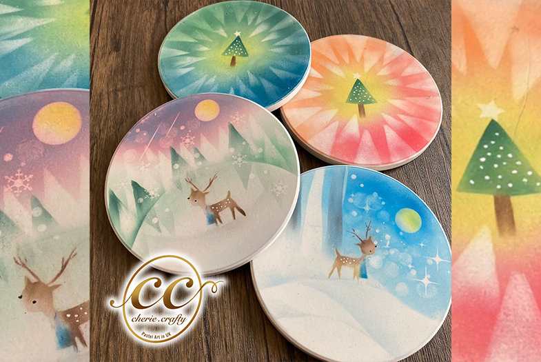 Festive Nagomi Pastel Coaster Workshop - The Horton Epsom